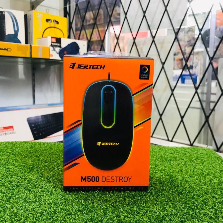 Jertech M500 Destroyer Wired RGB Gaming Mouse for PC and Laptop | Daraz.lk