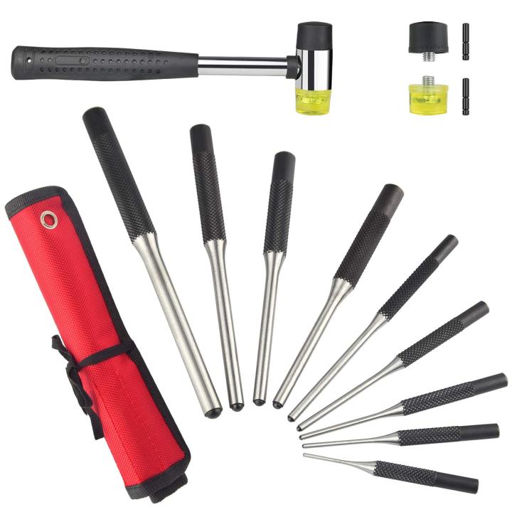 Roll Pin Punch Set with Storage Pouch 9 Piece Steel Removal Tool Kit | Daraz.lk