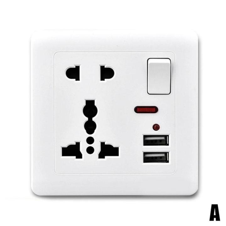 【Topnotch Store】13A British Socket Usb Port Wall Charger Adapter Double ...