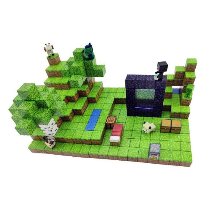 dghshbsfhbsfhbd Minecraft Magnetic Cube Assembly Magnet Puzzle Building ...