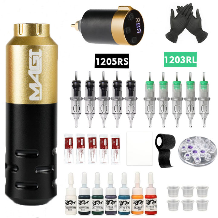 Tattoo Machine Kit Complete Professional Tattoo Machine Pen With ...