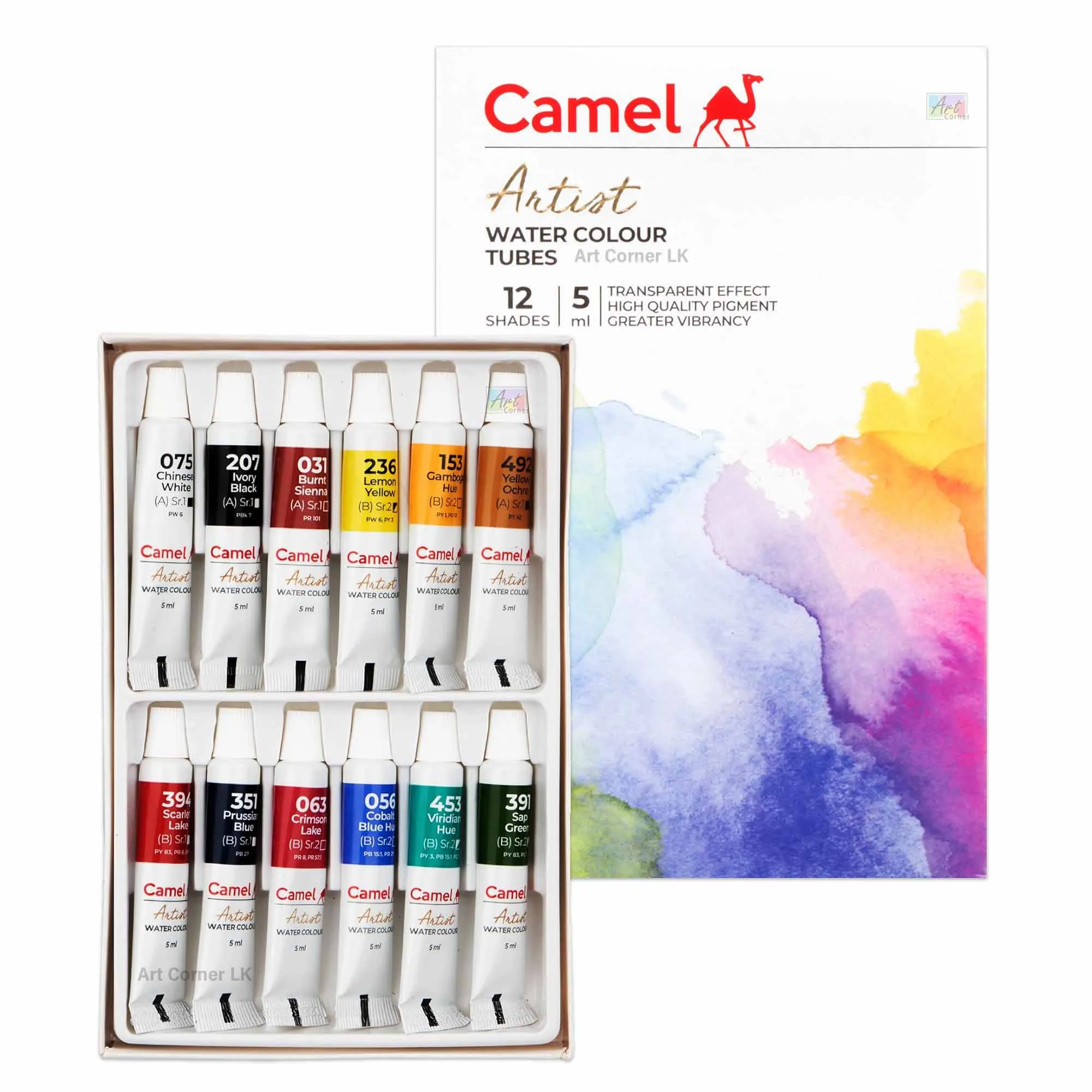 Camel Camlin Kokuyo Artist Water Color Set 12 Color 5ml | Daraz.lk