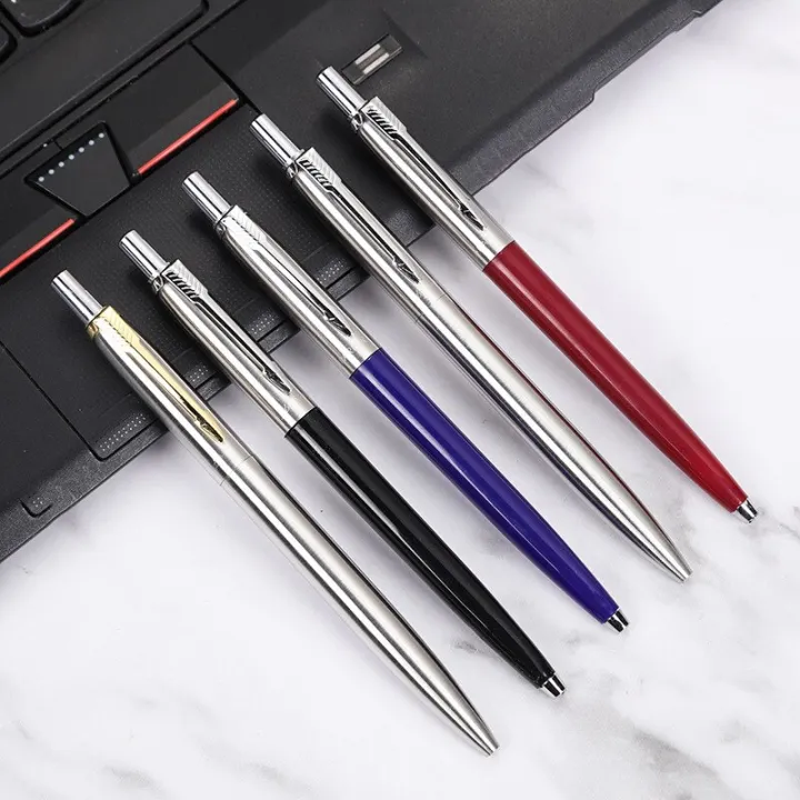 Metal Ballpoint Pen Luxury Rotating Press The Pen Automatic Pens Office Accessories Children ...