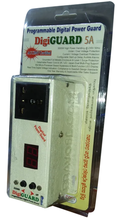 Bravo Digital Power Guard "DigiGUARD 5A" with Voltage Indicator | Daraz.lk