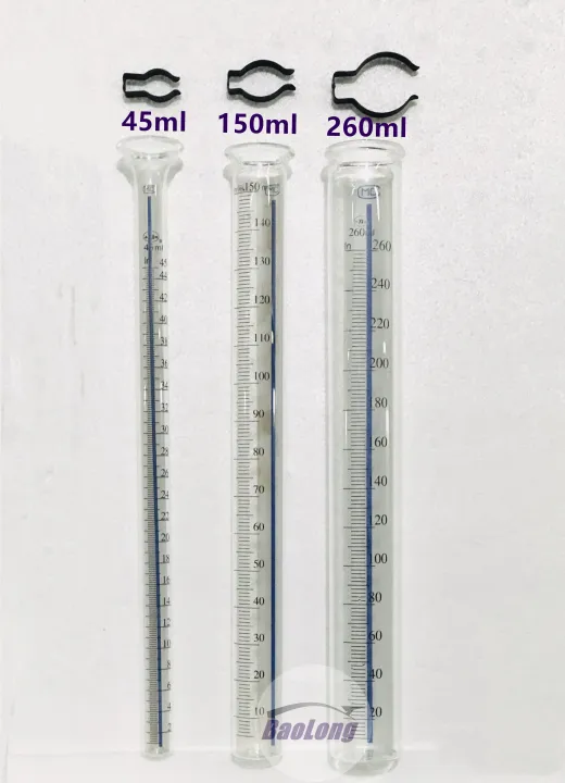 1pc Diesel Glass Measuring Cylinder 45ml 100ml 150ml 260ml Oil ...