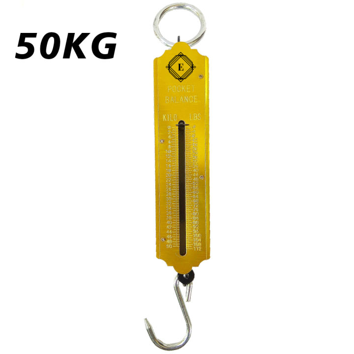 50KG Analog Portable Scale Spring Mechanical Scale Luggage Scale Hand ...