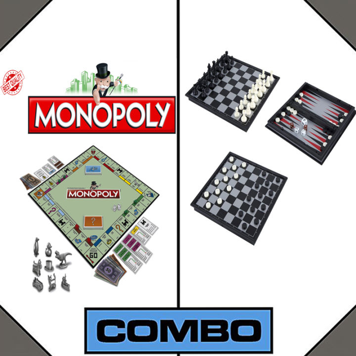 Combo 3 in 1 Chess Set and Monopoly | Daraz.lk