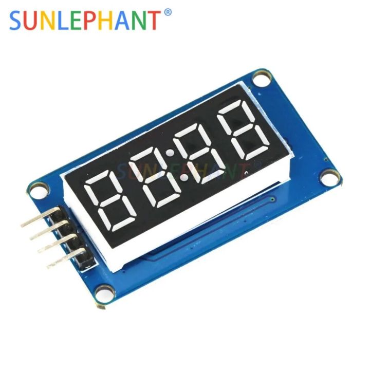 【KAMDSS015】TM1637 LED Display Module For Arduno 7 Segment 4 Bits 0.36 Inch Clock RED Anode ...