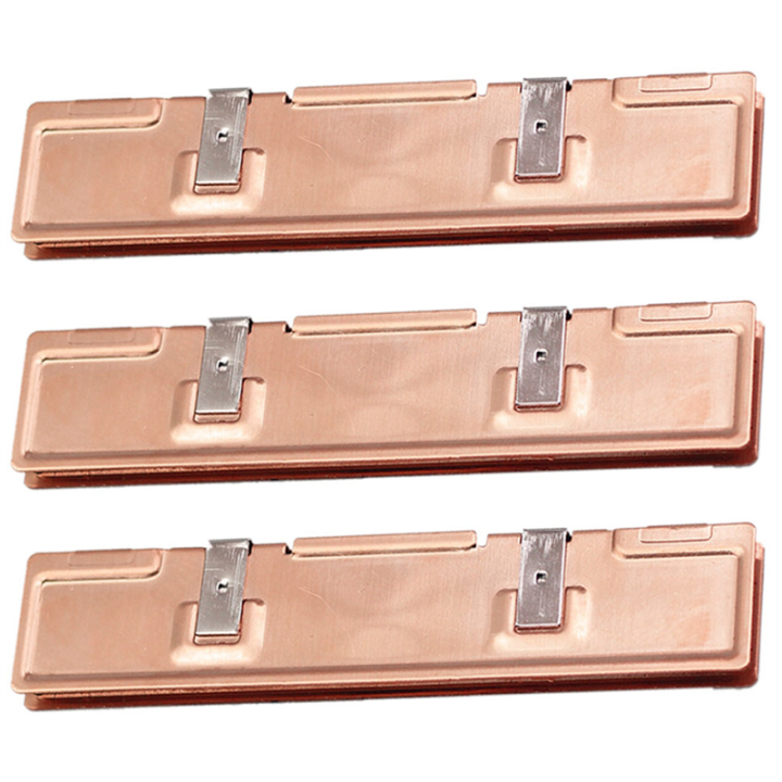 3X Pure Copper RAM Heatsink Radiator for Ram DDR3 Memory Cooler Cooling Heat Sink Desktop Memory ...