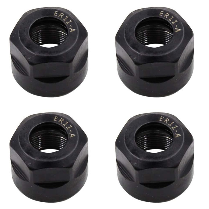 4Pcs Collet Clamping Hex Nuts, for CNC Milling Chuck Holder Lathe ...