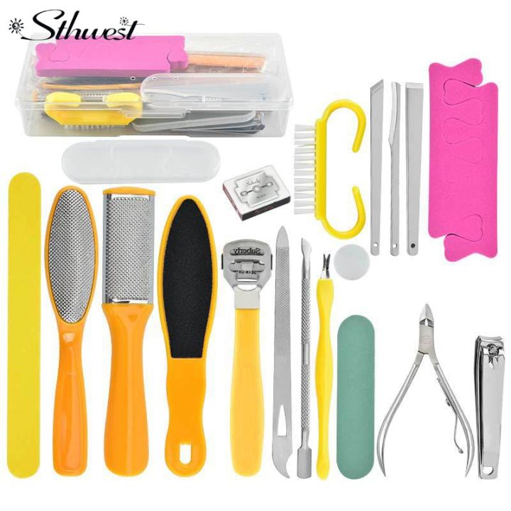 20 in 1 Professional Foot Care Kit Pedicure Tools Set Stainless Steel ...