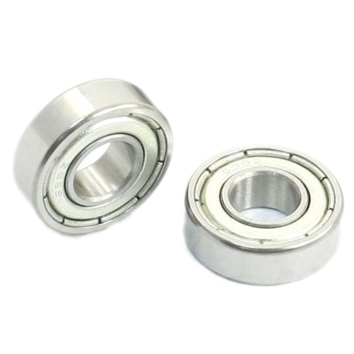 8mm x 19mm x 6mm Sealed Deep Groove Radial Ball Bearings 698Z 10 Pcs ...