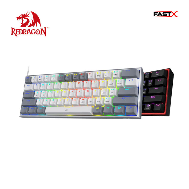 Redragon K617 FIZZ 60% RGB Gaming Mechanical Keyboard – Linear Red ...
