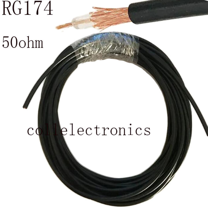 RG174 50ohm RF Coax Cable RG-174 RF Coaxial cable Adapter Connector ...