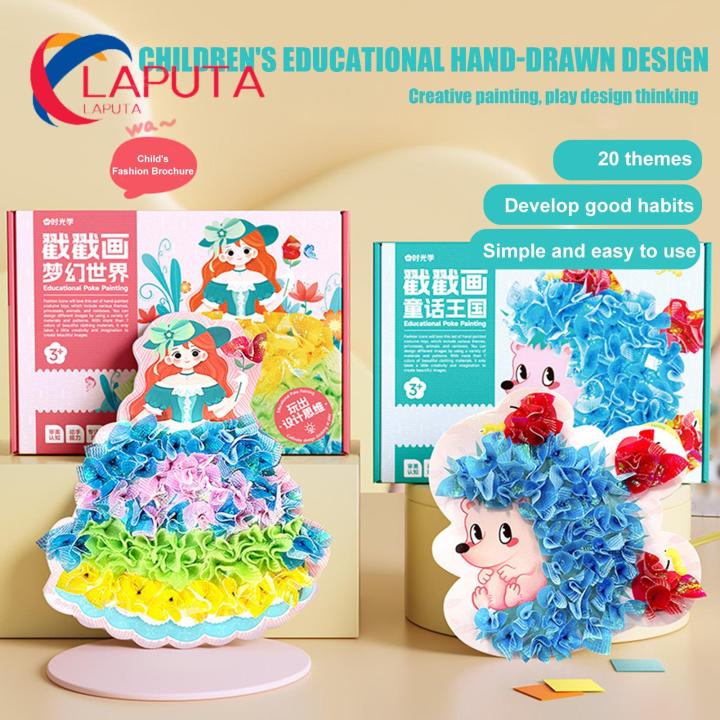 Drawing Craft Kit for Kids Diy Princess Animal Dress-up Kit with ...