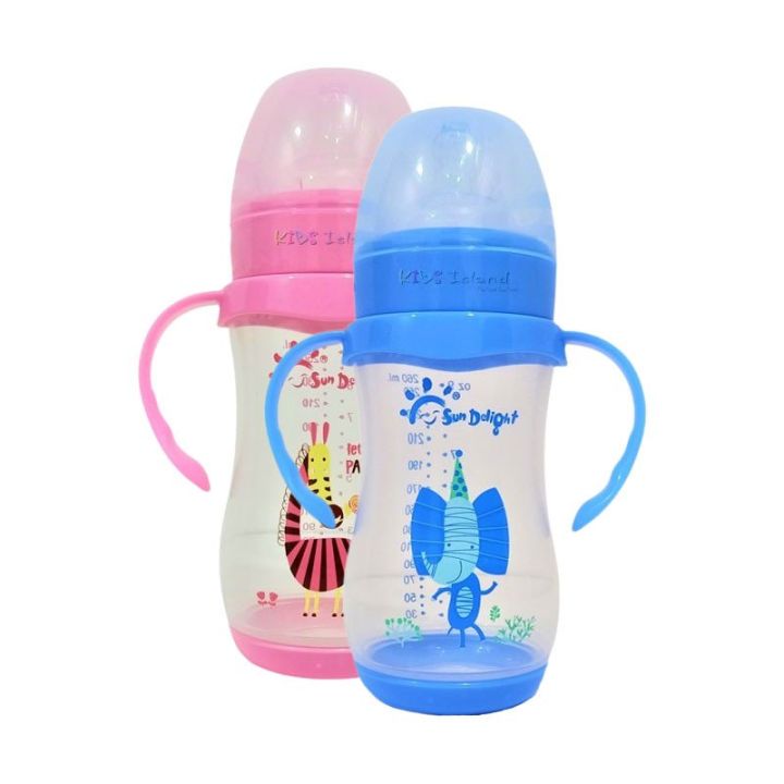 Sun Delight Feeding Bottle pp 330ml With Handle | Daraz.lk