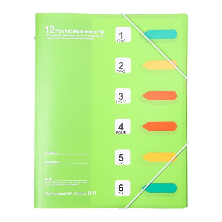 Extended file folder 12 bag plastic envelope file manager | Daraz.lk