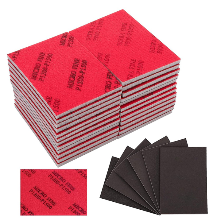 CGearuppt 320-3000 Grit Sanding Sponge Set, Fine Foam Sanding Pads, Wet ...