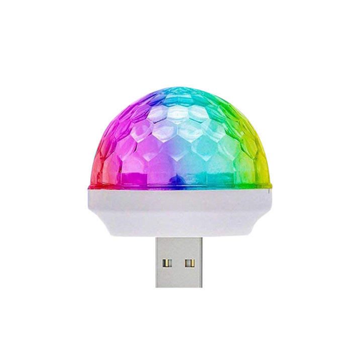 USB Party Lights Mini Disco Ball,Led Small Magic Ball Sound Control DJ ...