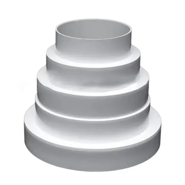 Airflow Efficiency ABS Plastic Duct Reducer Optimized Airflow 80-150mm ...