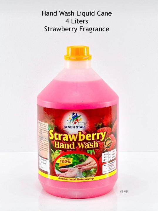 Hand Wash Liquid Cane 4L Strawberry Fragrance | Seven Star | High ...