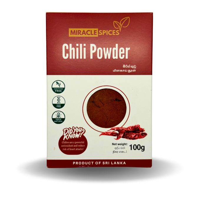 Miracle Spices Red Chili Powder 100g | Daraz.lk