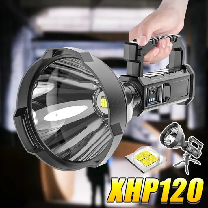 NEW P120 Portable Powerful LED Flashlight Handheld Searchlight USB ...