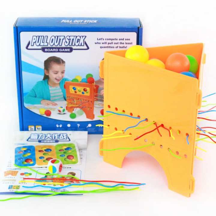 Pull Out Stick Board Game (1-4 Players) - Family Kids Game | Daraz.lk