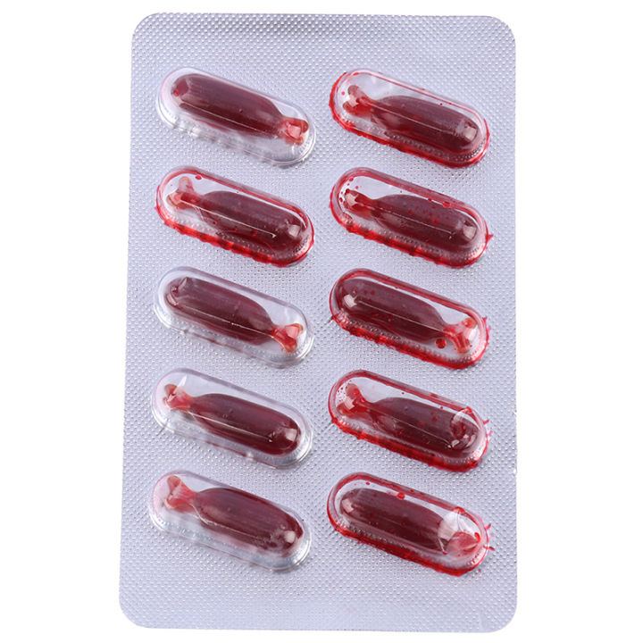 10pcs Pill Vampire Toy Capsules Horror Funny Toy Halloween Prank Toy ...