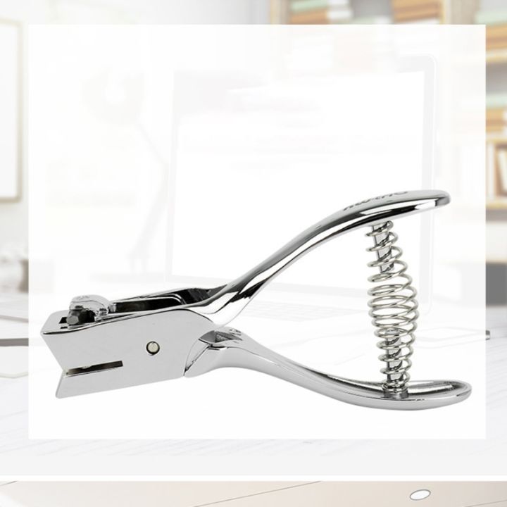 【The Quiet Page】Metal Single Oval Hole Puncher Hand Held Paper Punch ...