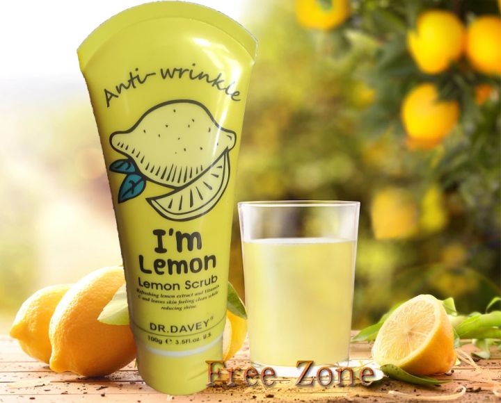 Dr.Davey I’m Lemon Anti-Wrinkle Lemon Scrub Lemon Extract with Vitamin ...