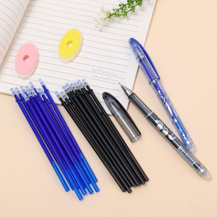 1Set Erasable Gel Pens Set Office Supplies Stationery Black Ink Writing ...