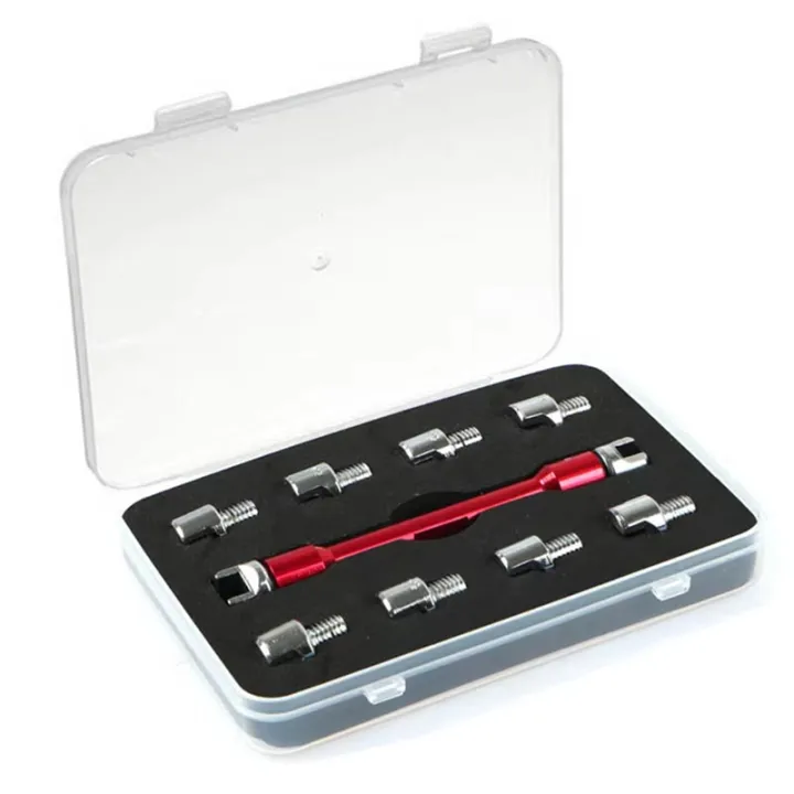 CNC Motorcycle Spoke Wrench Set for Dirt Bike ATV Scooter with 10 ...