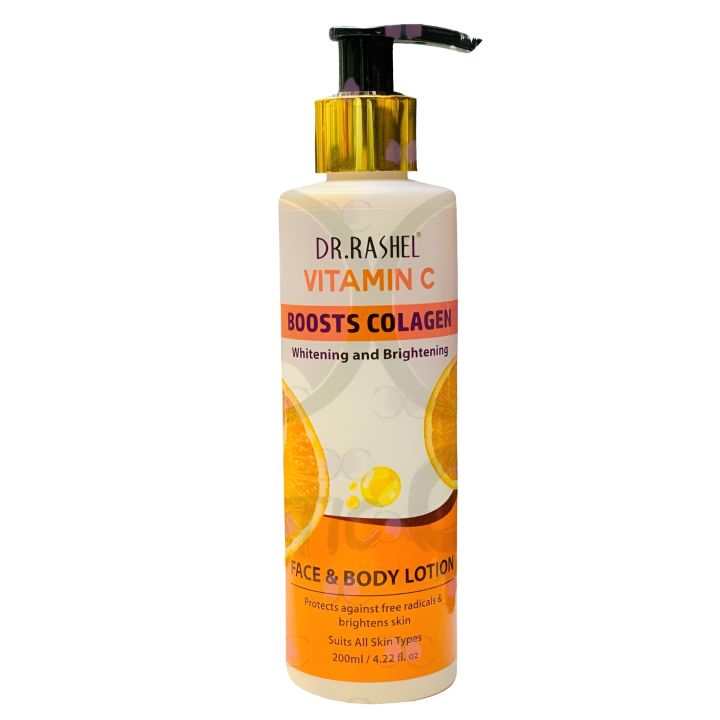 DR.RASHEL VITAMIN C FACE AND BODY LOTION - 200ml. | Daraz.lk