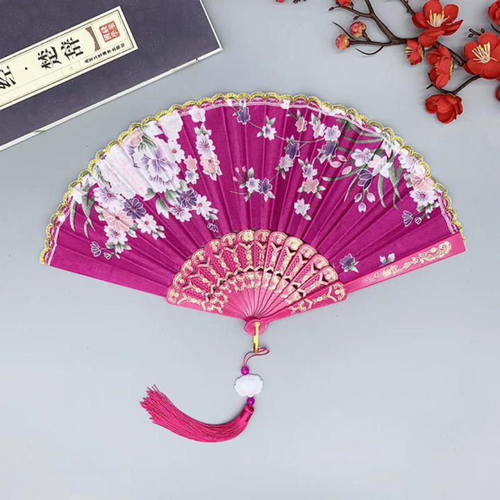 Folding Fan Chinese Fan Decorative Fan Dance Fan Traditional Fan | Daraz.lk