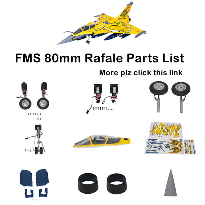 Fms 80mm Rafale Edf Ducted Fan Jet Parts Retract Landing Gear Set ...