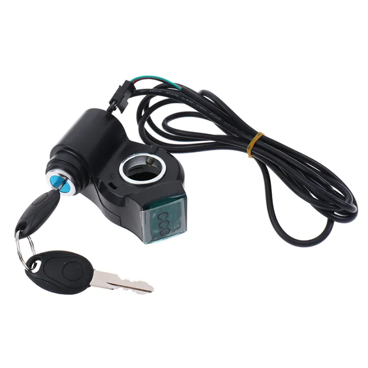 Electric Bicycle Thumb Throttle Voltage Display Switch Power with Key ...