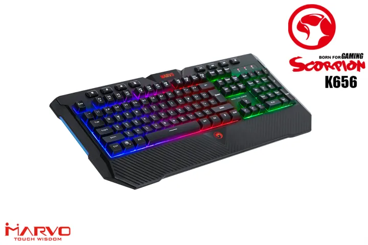 MARVO SCORPION K656 RGB MEMBRANE GAMING KEYBOARD | Daraz.lk