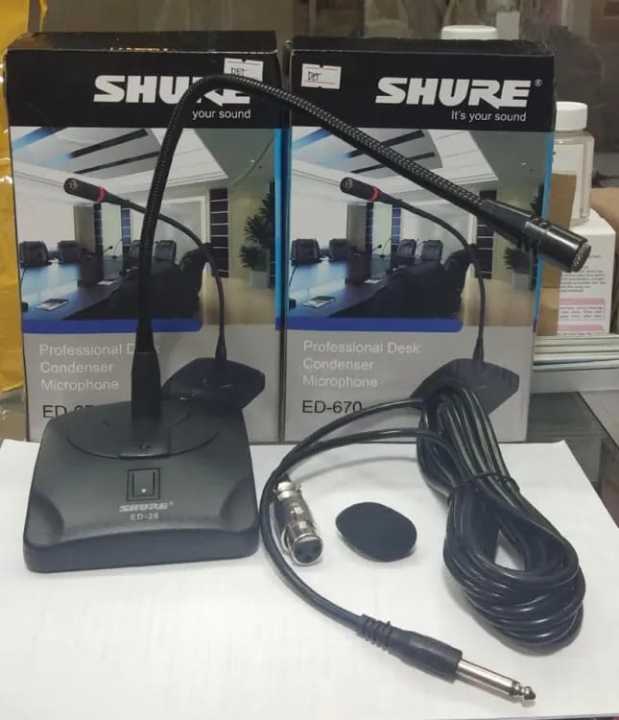 Shure Professional Desk Condenser Microphone ED-670 | Daraz.lk