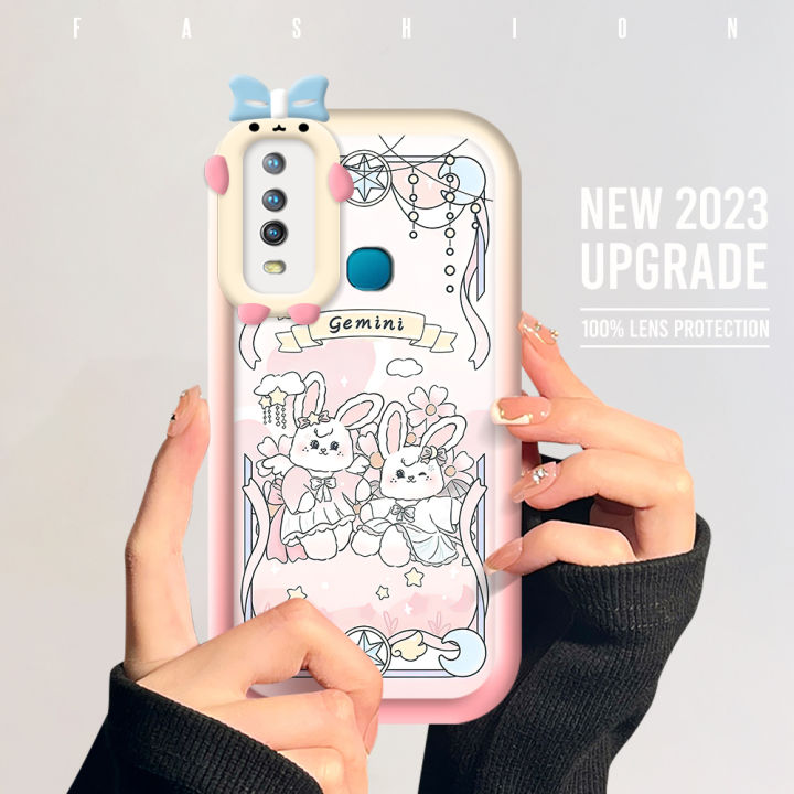 DuBaiNi For Vivo Y15 Y17 Y12 1902 Cartoon Rabbit Gemini Pisces Taurus ...