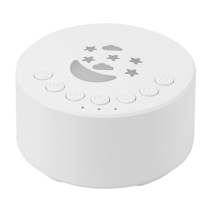 White Noise Sound Machine White Plastic Sleeping Adult Sleep Relax Baby ...