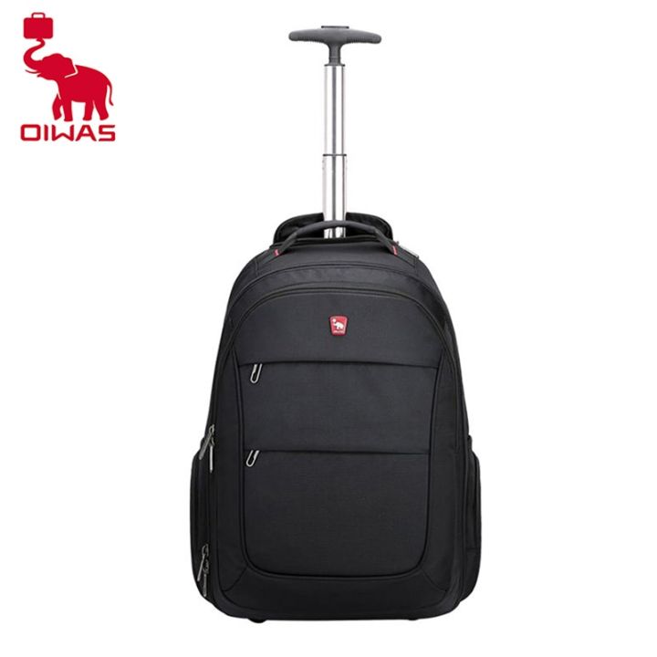 OIWAS Travel Bag on Wheels Men's Trolley Backpack Business Large ...