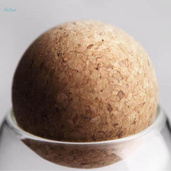 Glass Storage Container Glass Can Clear Decorative Round Food Storage ...