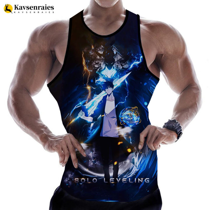 Anime Solo Leveling 3D Printed Tank Tops Men Summer Vest Women Casual ...
