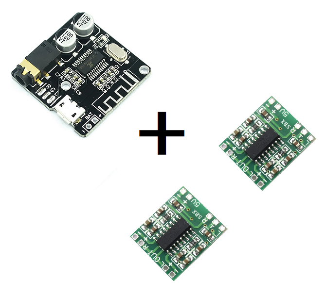 PAM8403 Mini Amplifier Module 2x5W WITH VHM-314 Amplifier Receiver ...