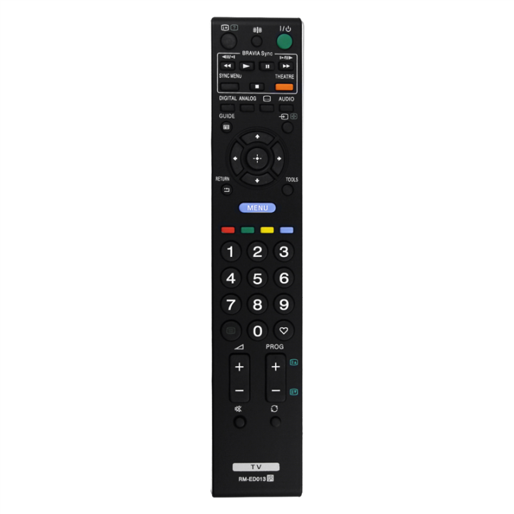 RM-ED013 Remote Control Black Remote Control Replace for Sony LED LCD ...