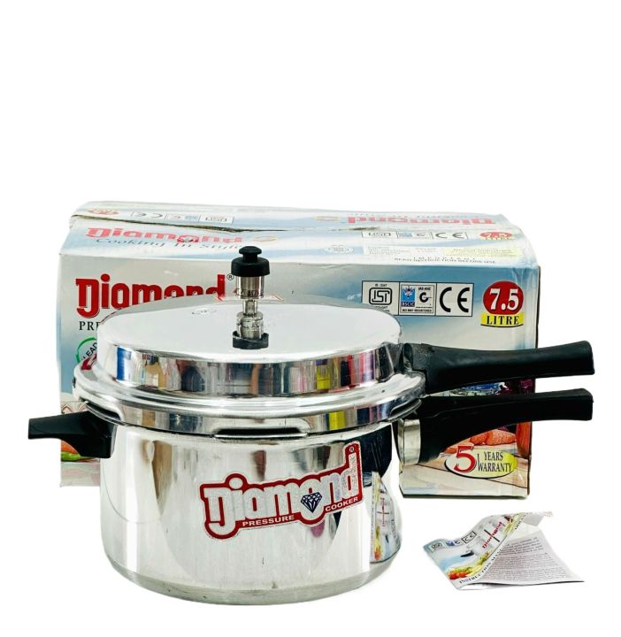 Pressure Cooker Indian Aluminum Body 7.5 / 5 /3 Litrs | Daraz.lk