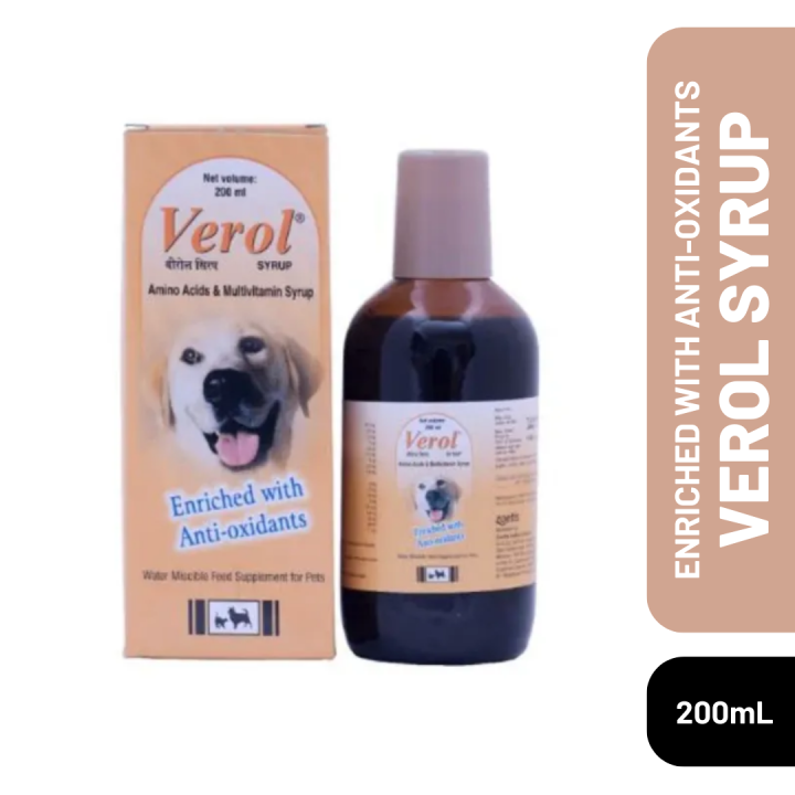 Verol (Amino acid & Multivitamin syrup) (For Cats & Dogs) | Daraz.lk
