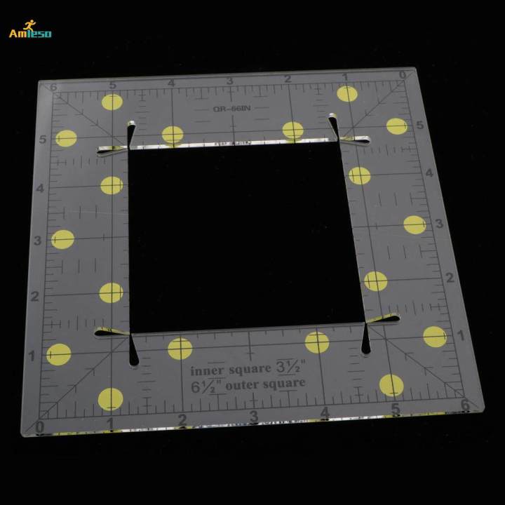 Square Plastic Quilt Patchwork Ruler Sewing Drawing Quilting Tools 6x6 ...