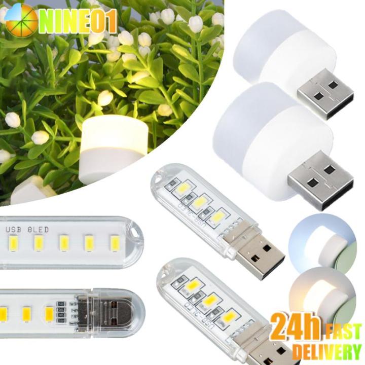 Mini Book Light Portable Led Usb Light 2-24LEDS Reading Night Light ...